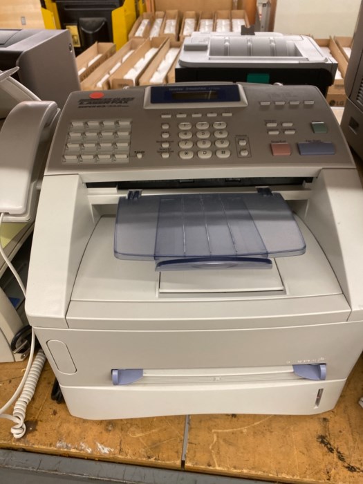 One and a half aisles of printers for sale