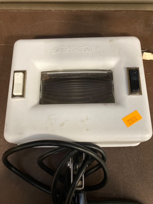 Optilux VCL 501 + Spectroline Light + Fillmaster Script Scanner for sale