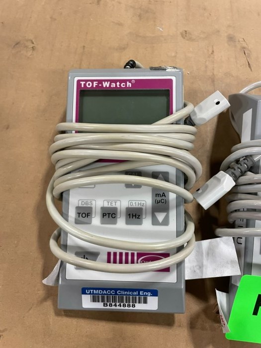 Organon TOF-Watch Objective Neuromuscular Transmission Monitor *Lot of ...