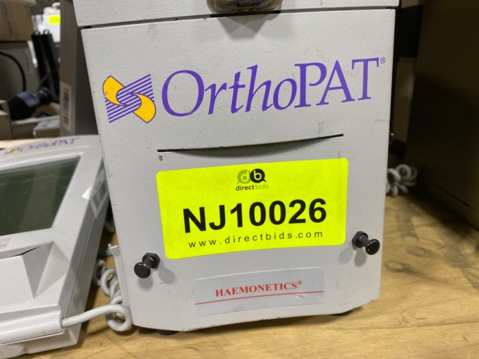 OrthoPAT Haemonetics Autotransfusion System, lot of (3) for sale