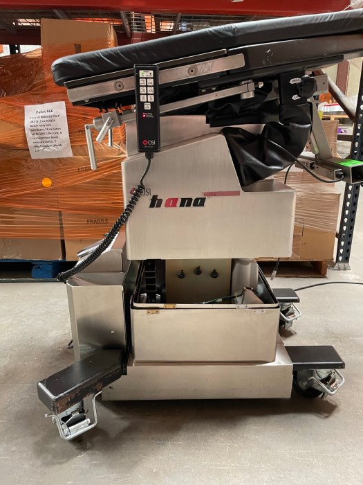 OSI Hana 6875 Surgical Table w/ Extensions & Rack for sale