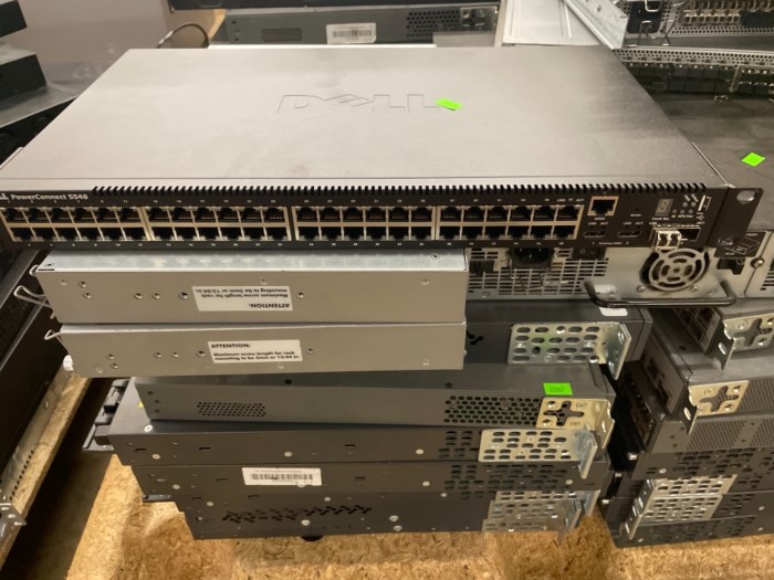 Pallet of Cisco and Dell Switches for sale