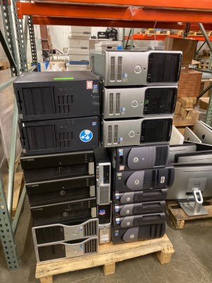 Pallet of Dell computers for sale