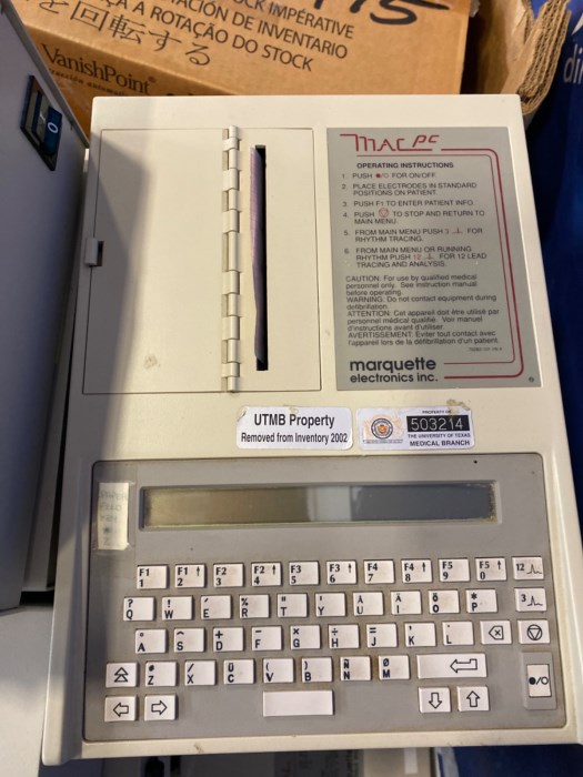 Pallet of Marquette Electronics MAC PC Portable EKG System + Manual + Accessories for sale