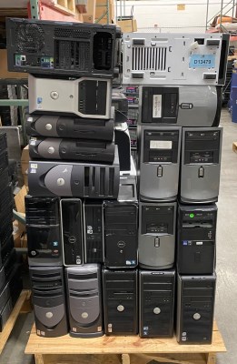 Pallet of Miscellaneous Computer Towers for sale