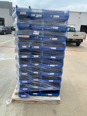 Pallet Of Plastic Medical Bins. Minor Wear and Tear From General Use ...
