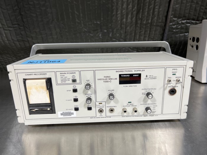 Parks Medical Vascular Mini Lab 1050-C Doppler for sale