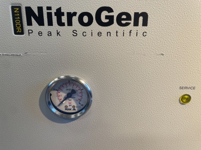 Peak Scientific N110DR NitroGen Generator for sale