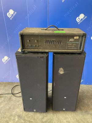 Peavey 300 Series Monitor Equalizer/Power Amplifier and (2) JBL Audio ...