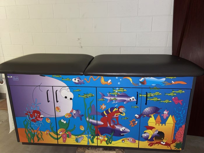 Pediatric Exam Bed (Underwater Theme) for sale