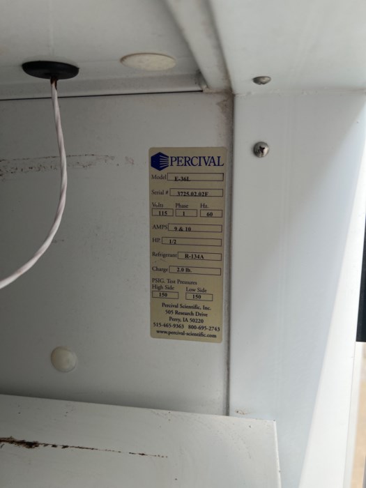 Percival Model: E-36L Reach In Plant Growth Chambers for sale