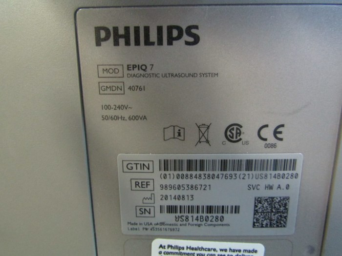 Philips EPIQ 7C (Cardiac) Ultrasound Machine for sale