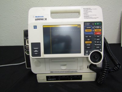 Physio Lifepak 12 Biphasic 12 Lead SpO2 NIBP ETco2 ALS Pacing with Pads ...