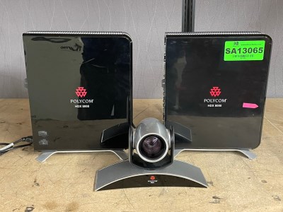Polycom HDX 8000 System (Lot of 2 CPU Units) for sale