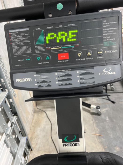 PRECORE USA EFX 544 ELLIPTICAL (working unit) for sale