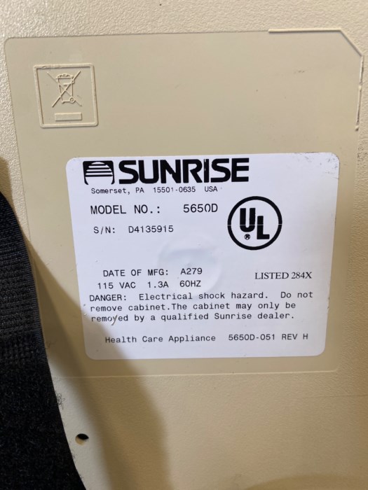 PulmoAide Compressor Sunrise model 5650D for sale