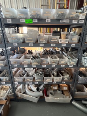 Rack of Assorted Electrical Components Parts & Accessories - Rack is ...