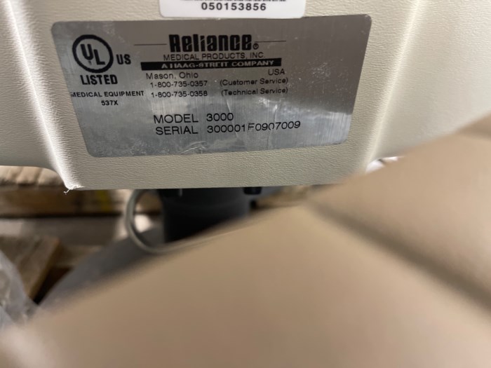 Reliance 3000 Ophthalmology Chair for sale
