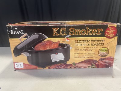 Rival K.C. Smoker Electric Outdoor Smoker and Roaster for sale