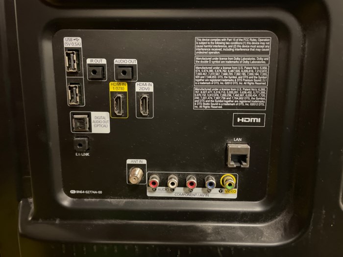 Samsung UN46H5203AF TV (Powered on at time of auction) for sale