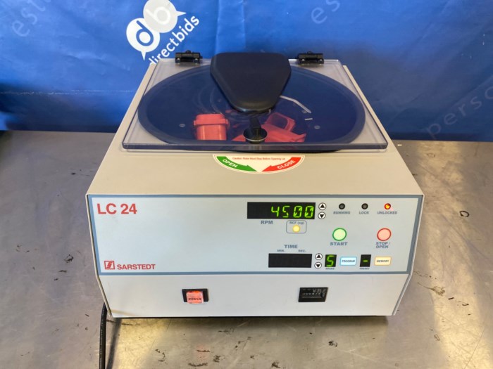 Sarstedt LC 24 Centrifuge - CENTRIFUGE, LC 24, SWING-OUT RTR, 115V for sale