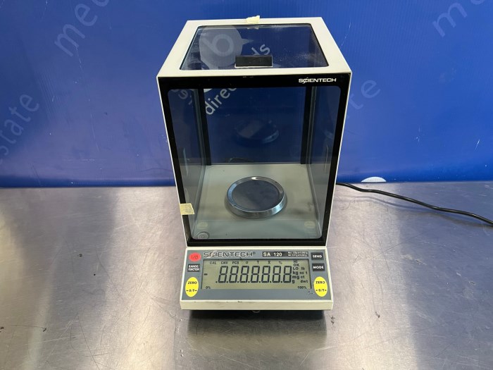 Scientech Koehler Analytical Lab Electronic Balance Scale SA 120 (Lot ...