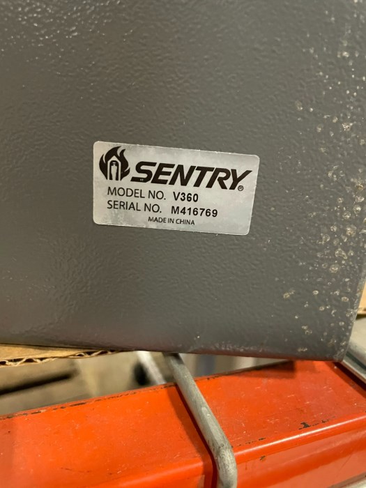 Sentry V360 Safe *Key Included* for sale