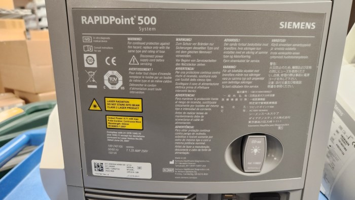 Siemens RAPIDPoint 500 Blood Gas Analyzer for sale