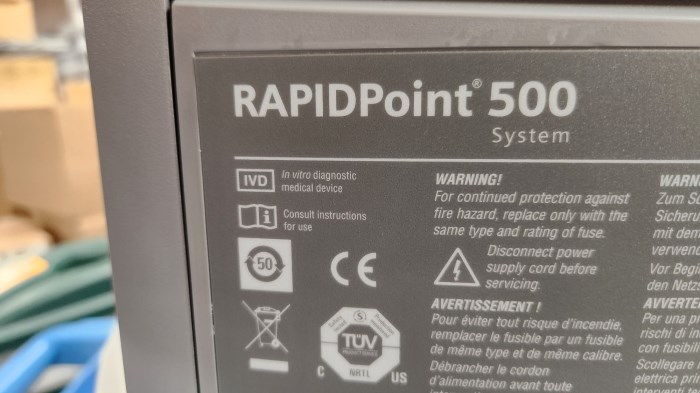 Siemens RAPIDPoint 500 Blood Gas Analyzer for sale