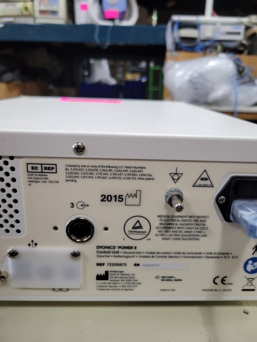 Smith & Nephew Dyonics Power II 72200873 Power Console for sale