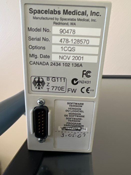 Spacelabs 90479-A Telemetry Monitor With 8 90478 Modules per unit ...