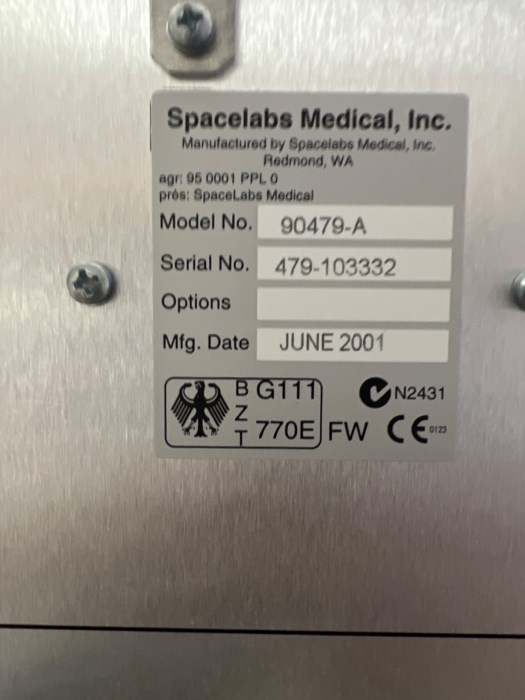 Spacelabs 90479-A Telemetry Monitor With 8 90478 Modules per unit ...