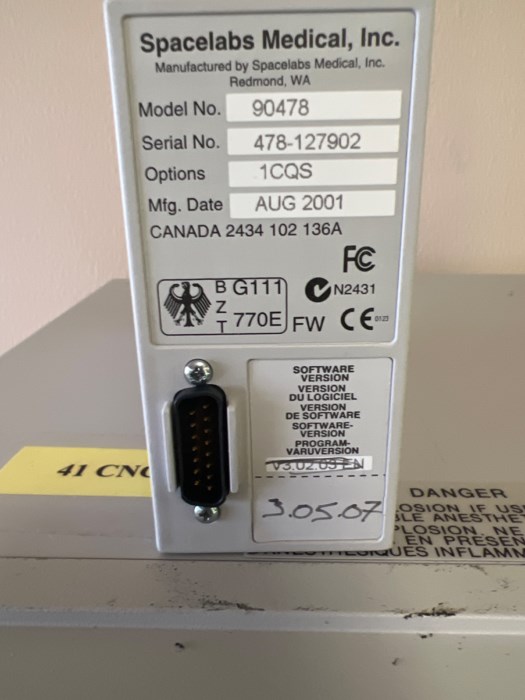Spacelabs 90479-A Telemetry Monitor With 8 90478 Modules per unit ...