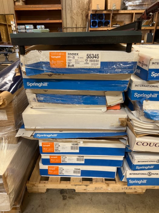 Springhill International Paper laminating Paper & Assorted Paper (Lot ...