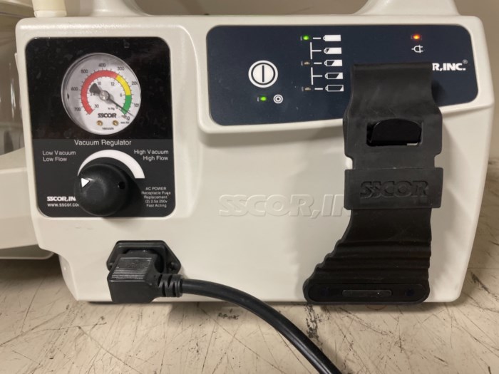 Sscor Inc Portable Suction Vacuum for sale