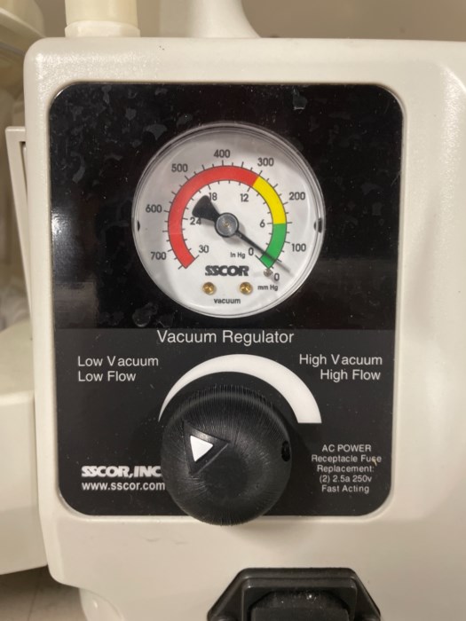 Sscor Inc Portable Suction Vacuum for sale