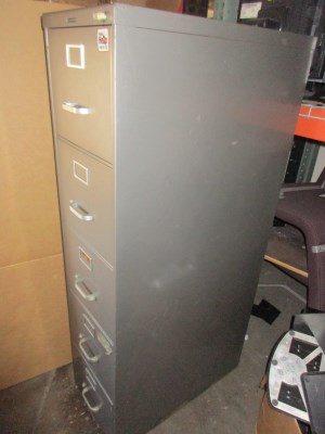 Steelcase Vertical Metal 5 Drawer File Cabinet for sale