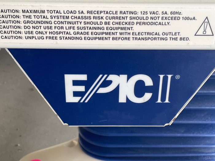 Stryker Epic II Model: 2030 Hospital Bed for sale