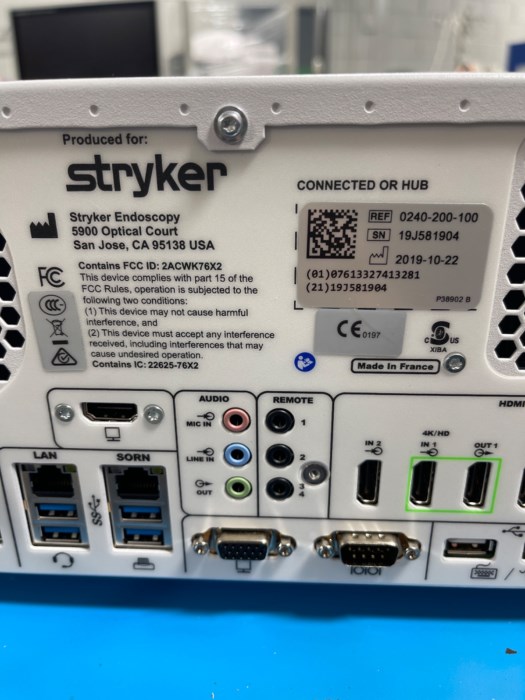 Stryker HUB 240-200-100 Digital Capture System for sale