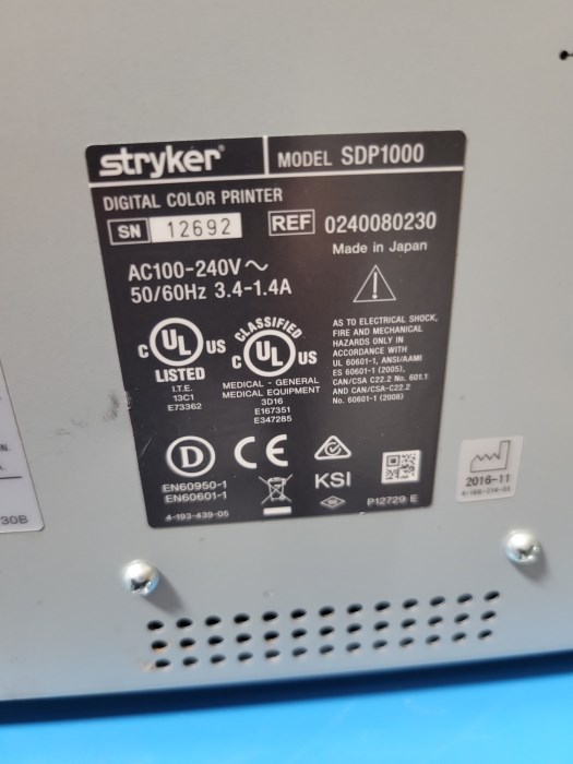 Stryker SDP1000 Printer for sale