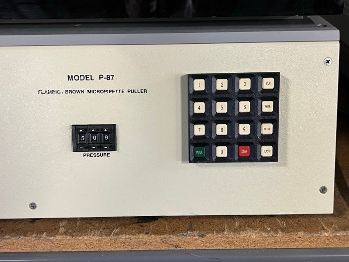 Sutter Instruments Model: P-87 Flaming/Brown Micropipette Puller for sale