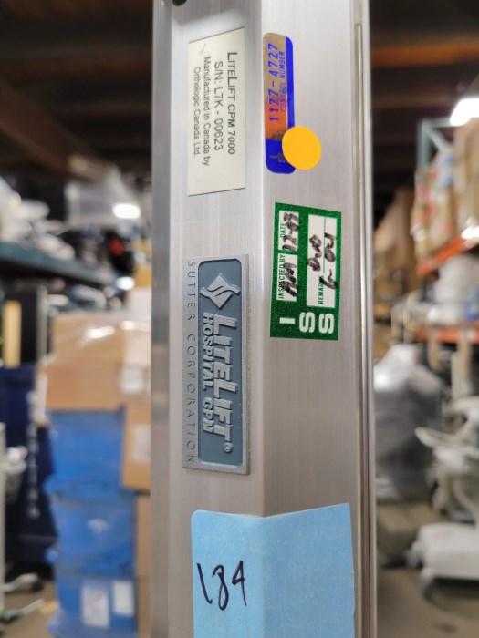 SUTTER LITELIFT CPM7000 CPM SYSTEM for sale
