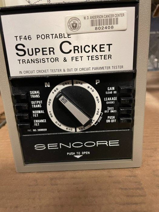 TF46 Portable Super Cricket Transistor & FET Tester for sale