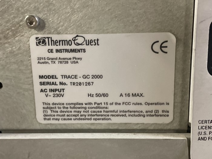 ThermoQuest CE Instruments Trace GC 2000 Series Gas Chromatography for sale