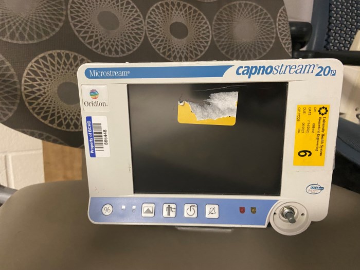 Toitu of America Fetal Doppler (2) & Oridian Capnostream Monitor (1 ...