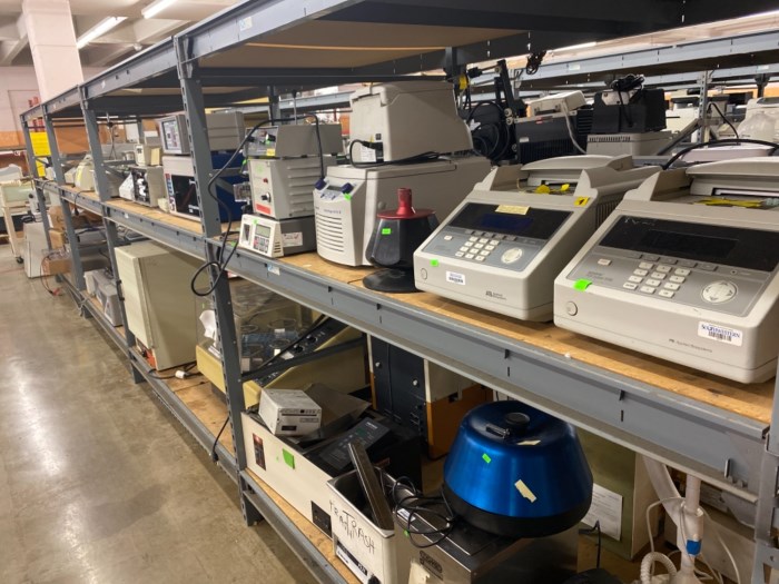 Two large Aisles of Lab & Medical Equipment for sale