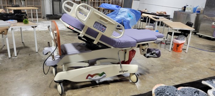 Two Stryker Birthing Beds and Additional Equipment for sale
