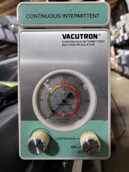 Vacutron/Ohmeda Suction Regulators (Assorted) for sale