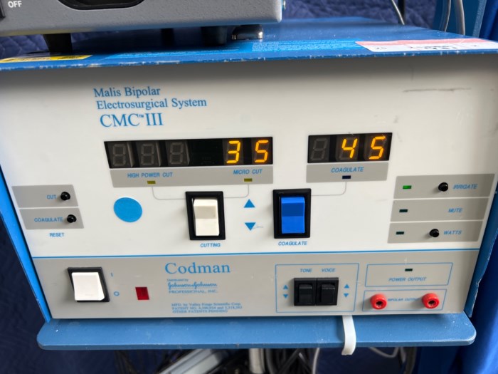 Valleylab NS2000 & Codman Malis Bipolar Electrosurgical System CMC III ...