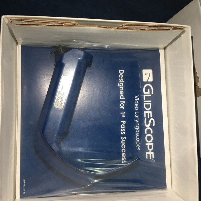 Verathon Glidescope Video Laryngoscope GVL 3 Reusable Camera Blade 0574 ...